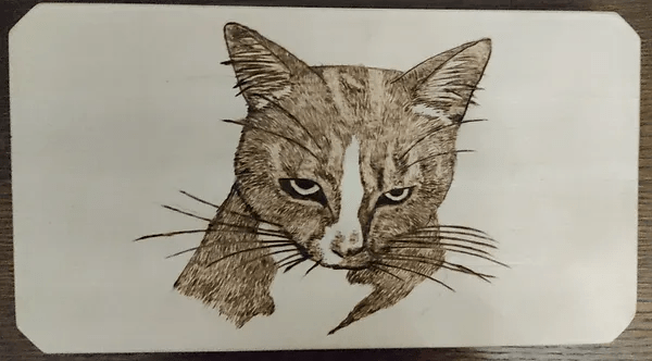 Pyrography cutting board (50 x 30) Custom commission - Sugardeth